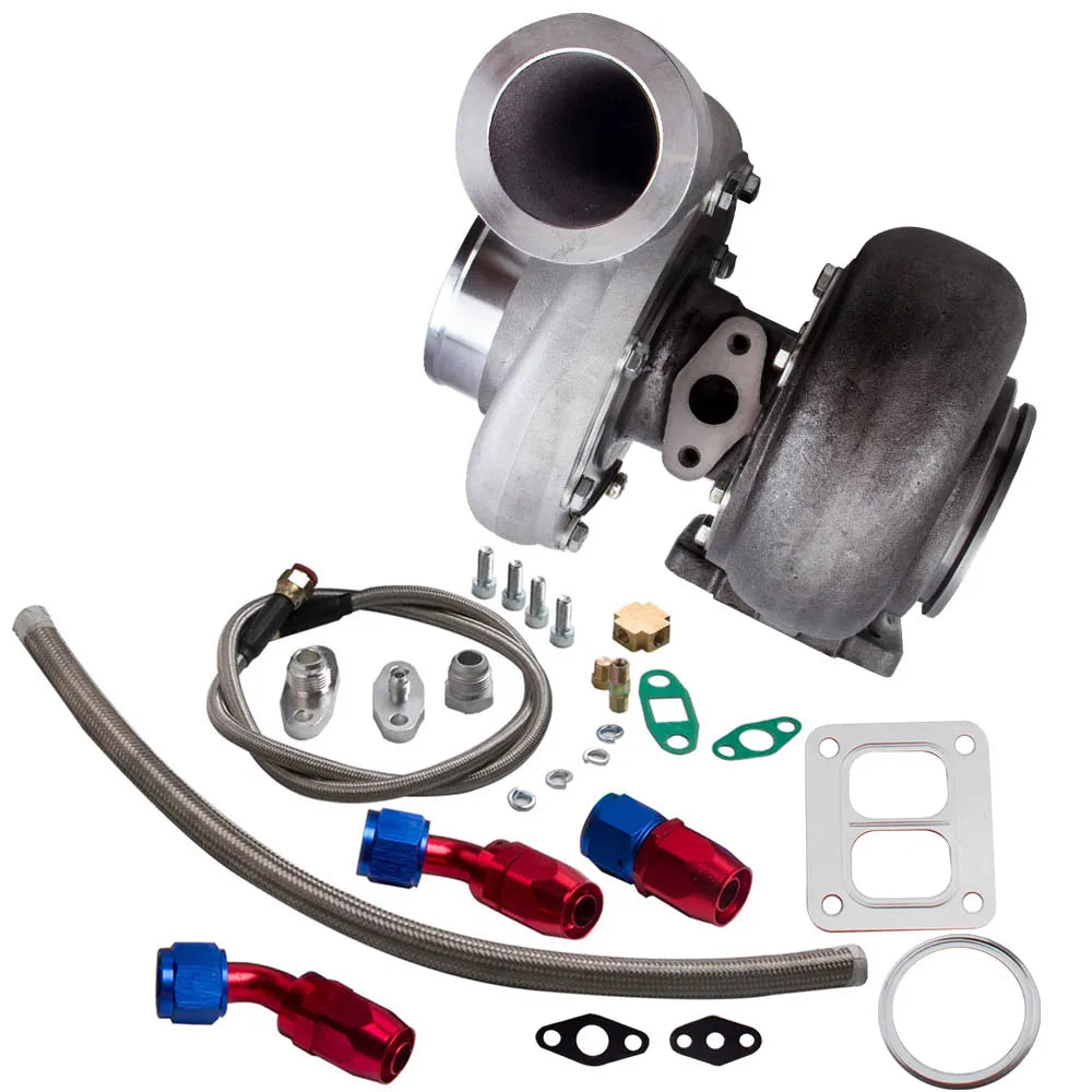 Turbo Kit 600+HP Racing High Performance GT45 T4 V-Band Universal Turb ...