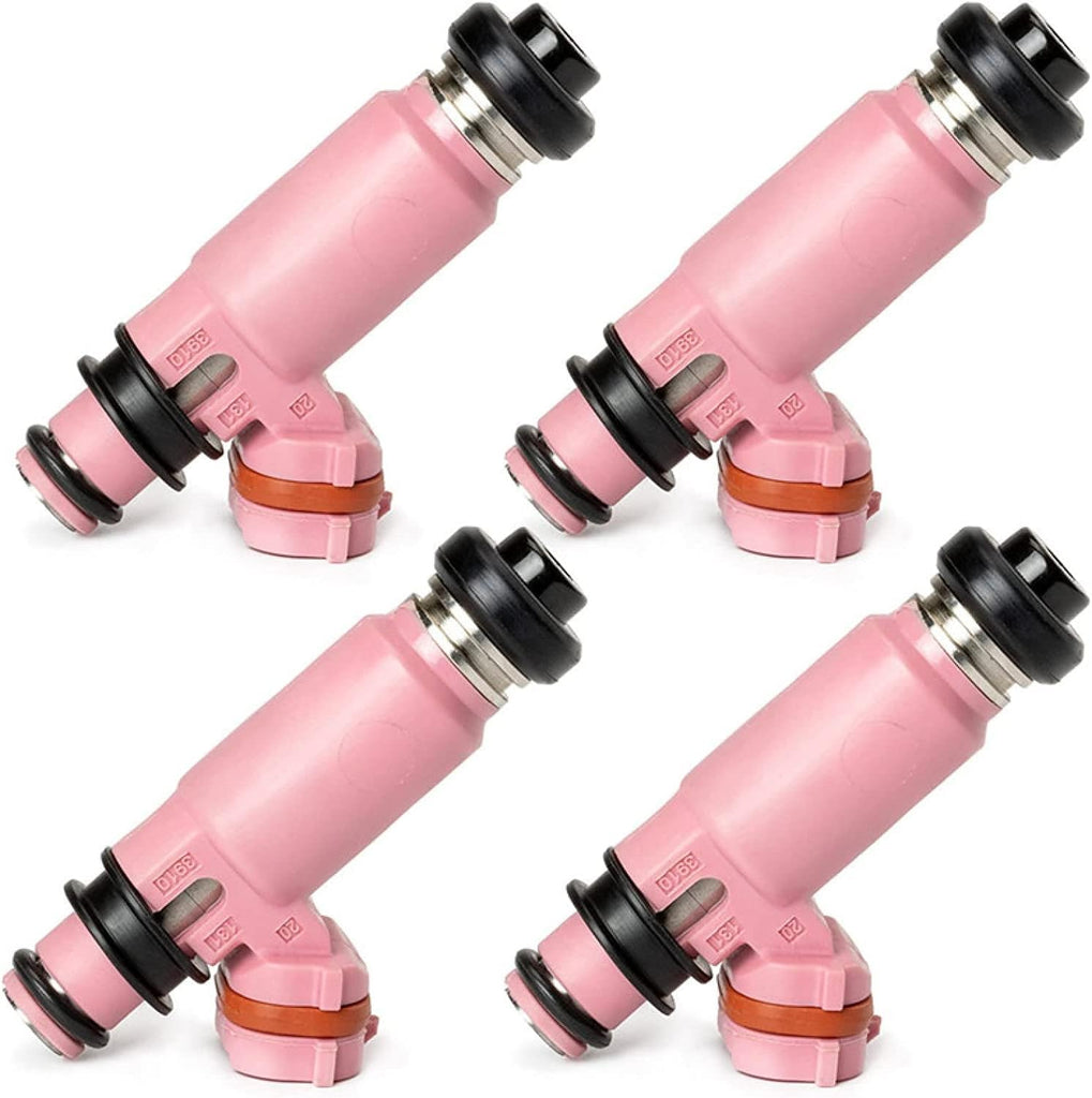 4 x Pink 565cc fuel injectors Direct fit for Impreza WRX Sti Forester ...