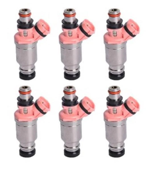 6 FUEL INJECTORS for TOYOTA LANDCRUISER FZJ80 1FZ-FE 4.5L 6 CYL 92-98 ...