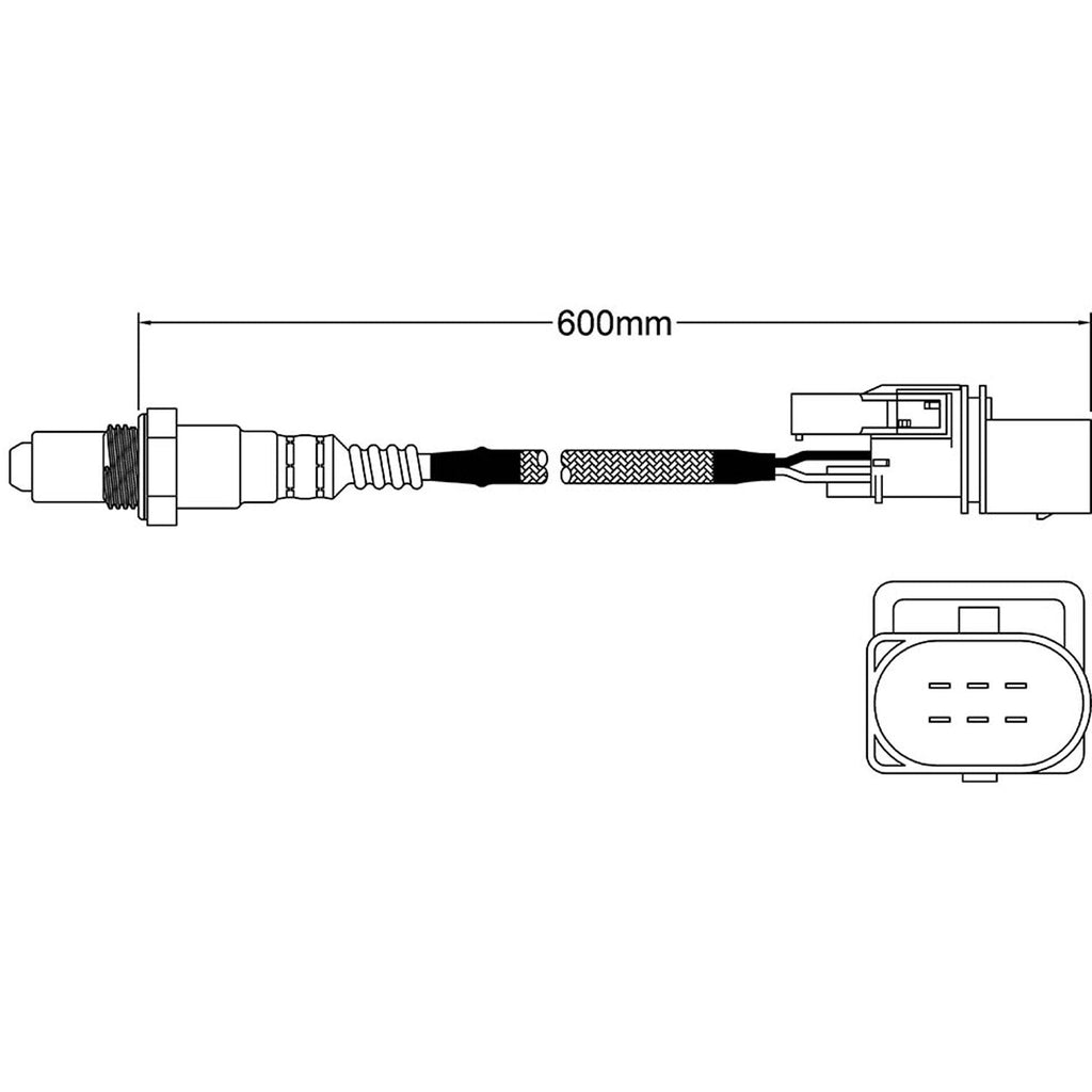 Pre-Cat Front O2 Oxygen Sensor for Audi S3 2000-2003 1.8T | AMK BAM ...
