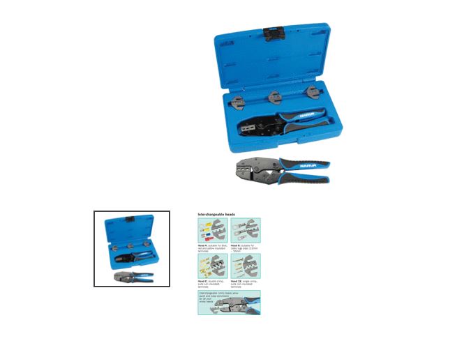 Narva Professional Ratchet Crimping Kit Part 56513 e Revolution