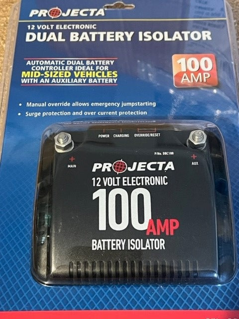 PROJECTA DBC100 DUAL BATTERY SYSTEM ISOLATOR DEEP CYCLE AGM, AUXILLARY ...