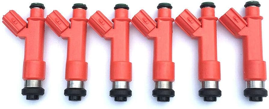 6x Aisin 850cc Top Feed Red High Impedance Fuel Injectors – e-Revolution