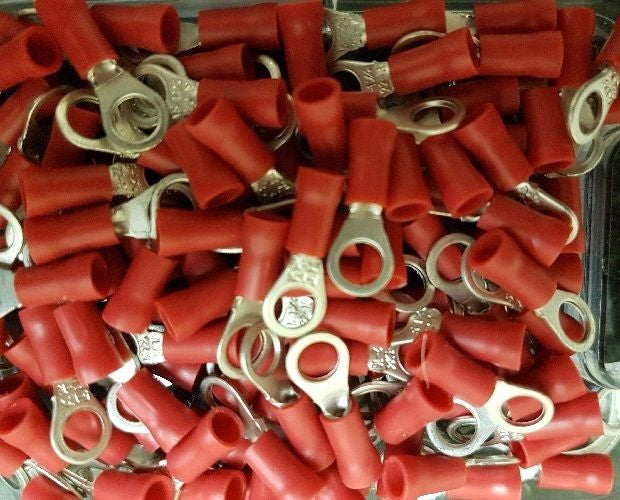 100 NARVA 56172 RING TERMINAL FLARED VINYL, INSULATED (EYE TERMINAL) 3 ...