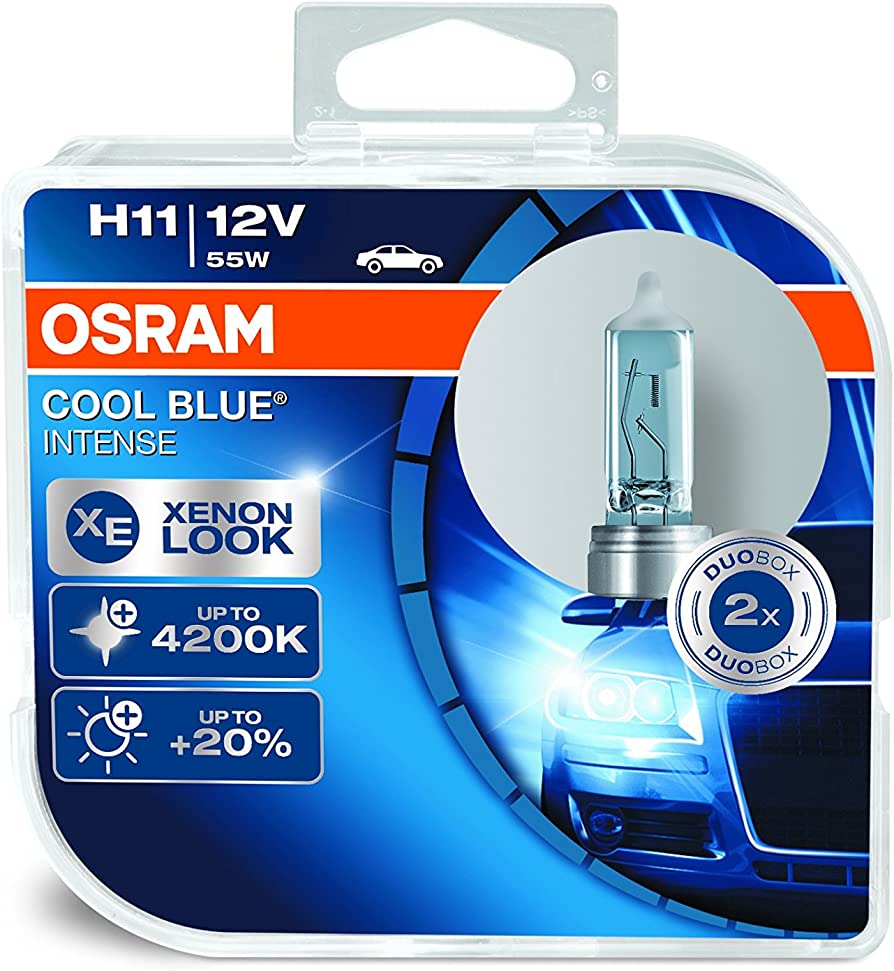 OSRAM 64211CBI-DUO COOL BLUE INTENSE H11, halogen headlamp bulbs – e ...