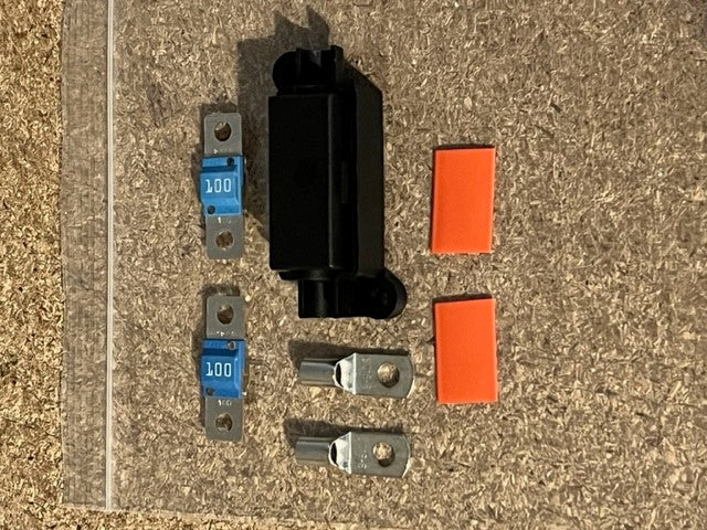 Single Midi Fuse Holder Kit 100 Amp for Dual Battery Isolator Redarc S ...