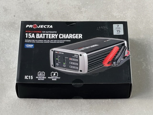 Projecta 12V Automatic 15 Amp 7 Stage Battery Charger Multi Chemistry ...