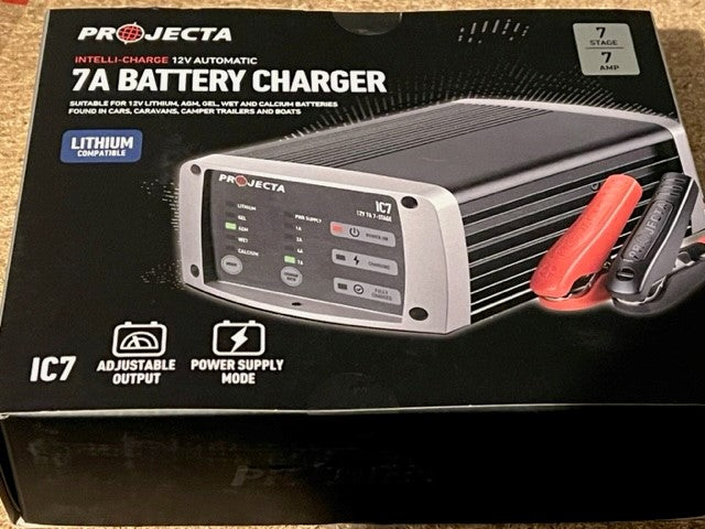 Projecta 12V Automatic 7 Amp 7 Stage Battery Charger Multi Chemistry L ...